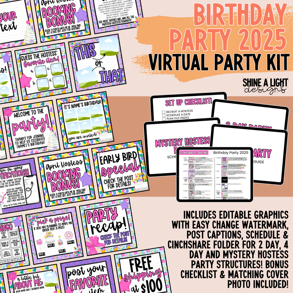Virtual Party Systems – Shine A Light Graphic Design