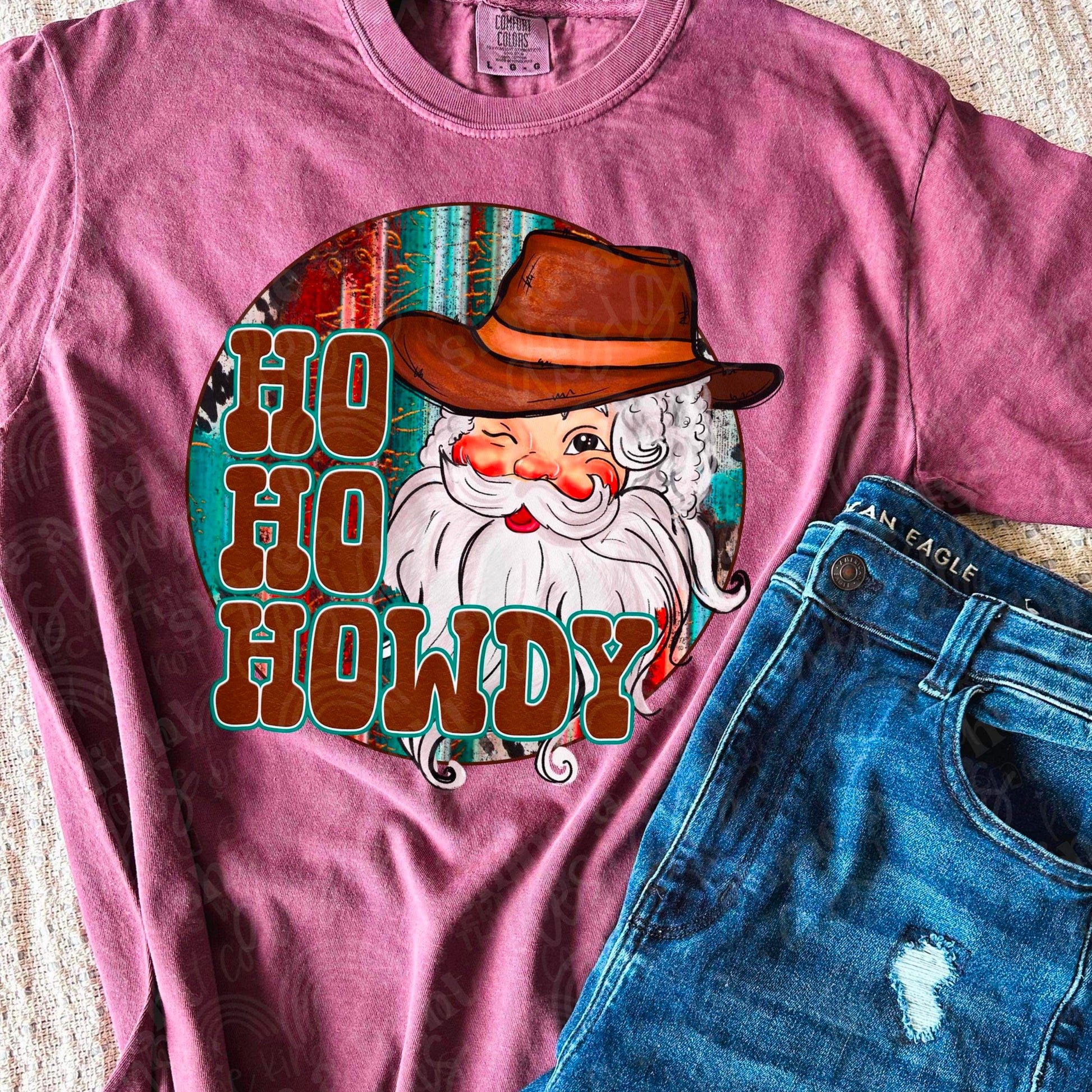 Ho Ho Howdy Digital Download PNG – Shine A Light Graphic Design