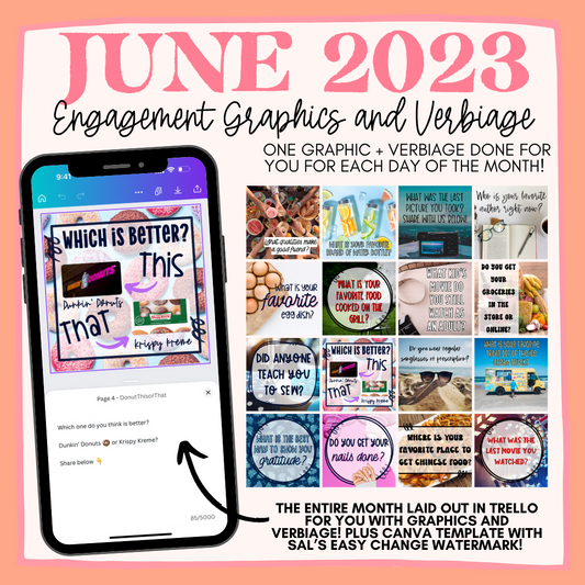 Monthly Engagement Bundles (Graphics + Verbiage) – Shine A Light ...
